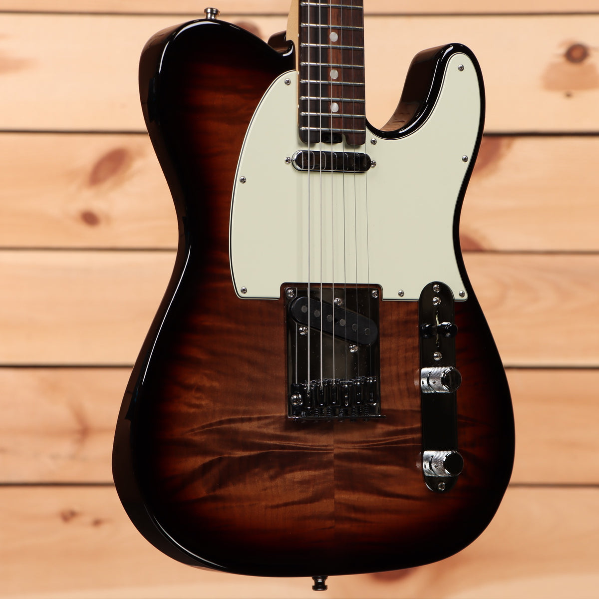 Fender Limited Flametop Elite Telecaster - Blackburst – Righteous Guitars